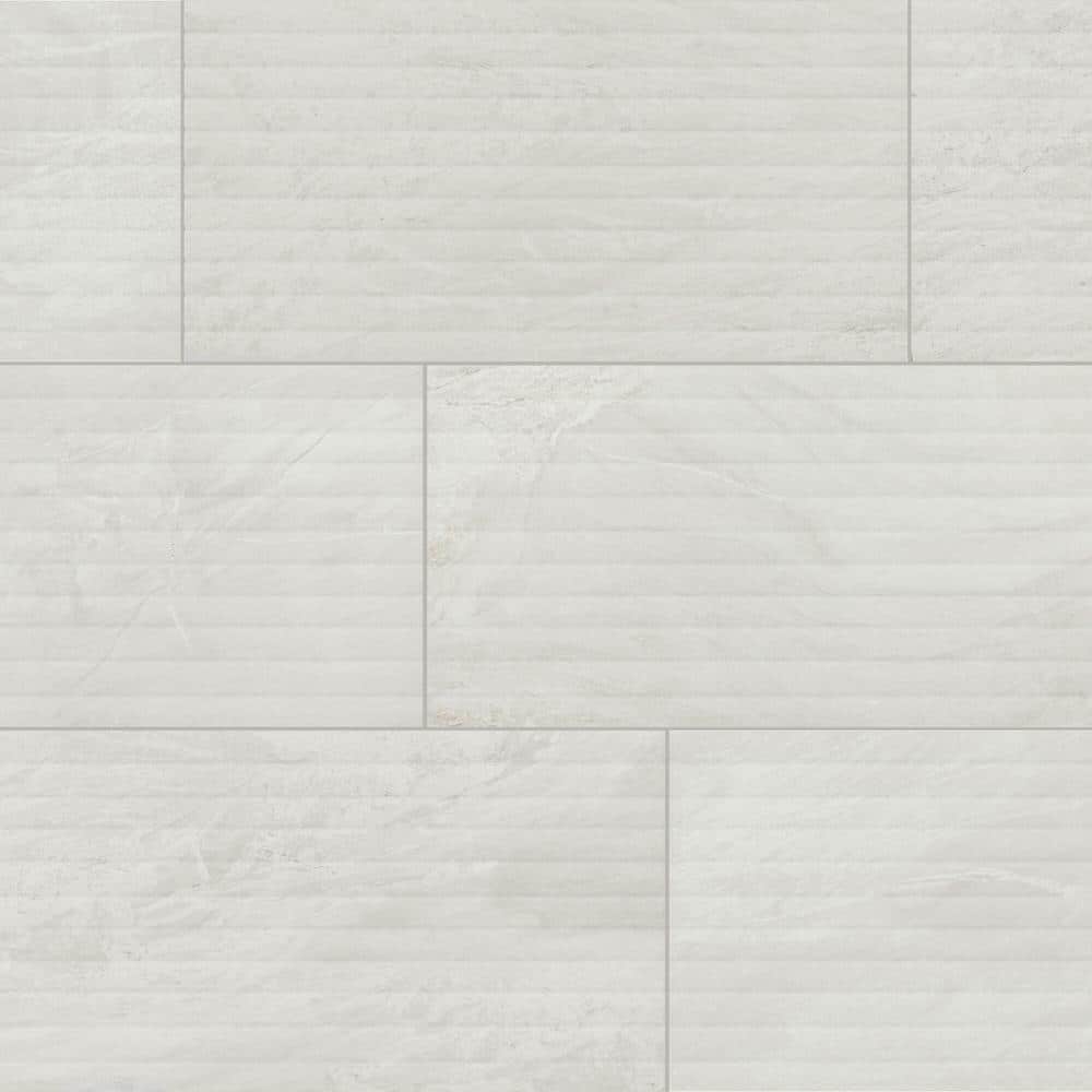 Daltile Bryne Coastline 12 in. x 24 in. Glazed Ceramic Fluted Wall Tile (15.56 sq. ft./Case ...