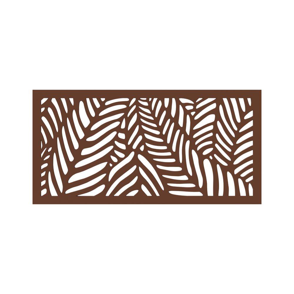 DESIGN VU Tahiti 4 ft. x 2 ft. Espresso Recycled Polymer Decorative ...