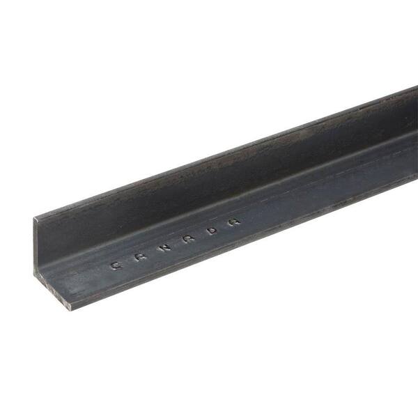 Crown Bolt 1-1/2 in. x 48 in. Plain Steel Angle with 1/8 in. Thick ...