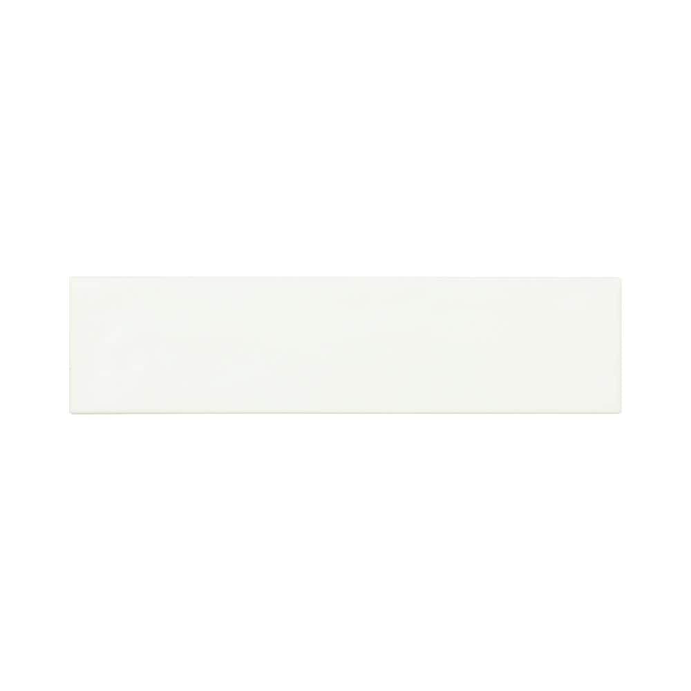 Daltile LuxeCraft Glossy White 2 in. x 8 in. Glazed Ceramic Undulating ...