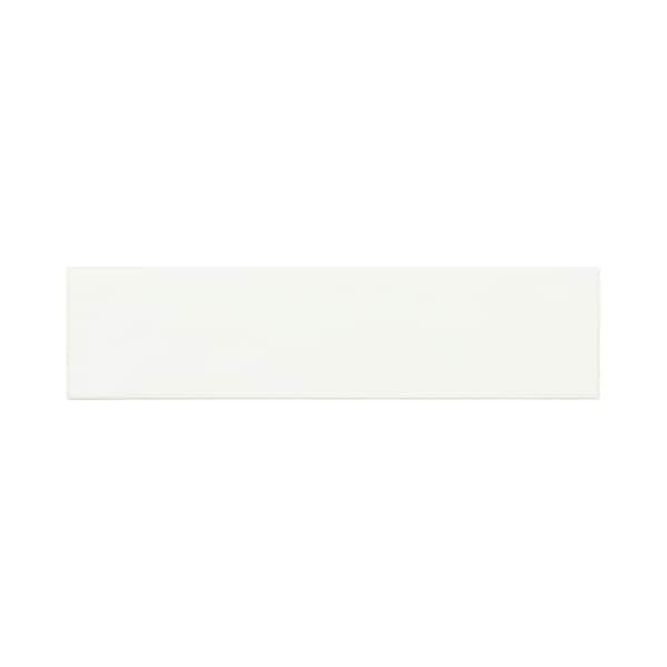 Daltile LuxeCraft Glossy White 2 in. x 8 in. Glazed Ceramic Undulating ...