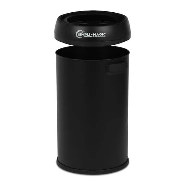 The Clean Store Trash Can, Open Top Commercial Grade 65 L, Black HD-500 ...