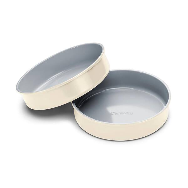 Caraway 2-Piece Ceramic Circle Pan Duo Cookware Set in Cream BW-BND2 ...