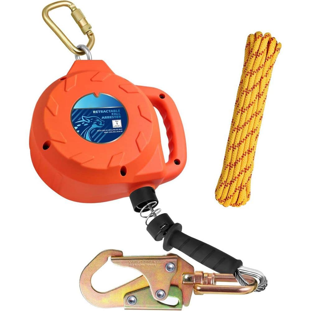 KIWDZFU 30 ft. Retractable Fall Arrest Lanyard Self-Retracting Safety ...