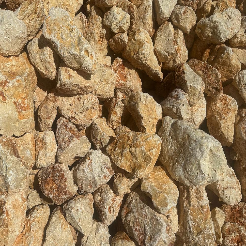 Master 0.35 cu.ft. Natural Yellow 1 in - 3 in. Stone G075 - The Home Depot