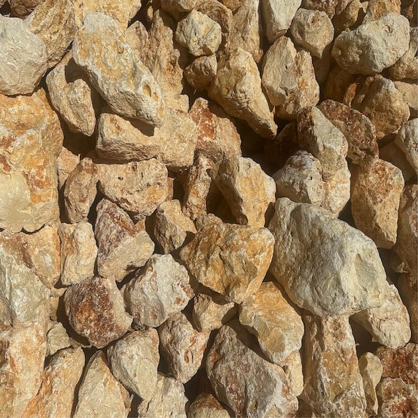 Master 0.35 cu.ft. Natural Yellow 1 in - 3 in. Stone G075 - The Home Depot