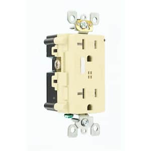 Leviton Decora Plus 20 Amp 125 V Surge Protective Duplex Outlet ...