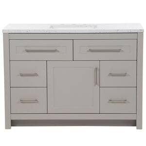 Gray - 48 Inch Vanities - Bathroom Vanities - Bath - The Home Depot