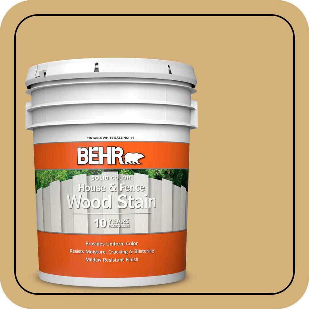 BEHR 5 gal. #340F-5 Beachwalk Solid Color House and Fence Exterior Wood ...