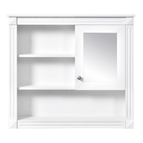 Ziyudura 32 In W X 28 In H Rectangular Mdf Medicine Cabinet With