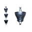 U-nitt 8.5 ft. Large Black Aluminum Sunflower Rain Chain-5502A - The ...