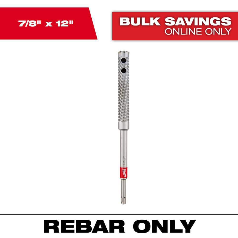 Milwaukee 7/8 in. x 12 in. SDS-Plus Rebar Cutter 48-20-6727 - The Home ...