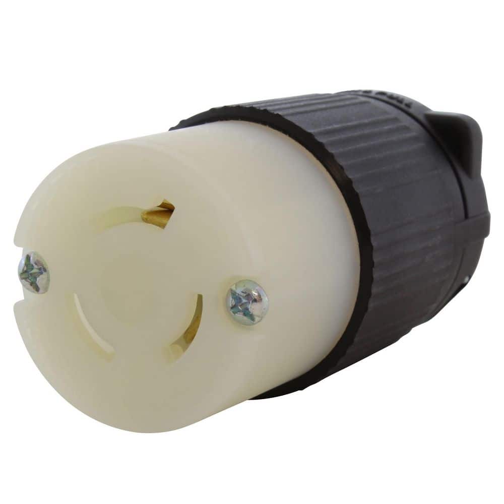 AC WORKS NEMA L6-15R 15A 250V 3-Prong Locking Female Connector with UL ...