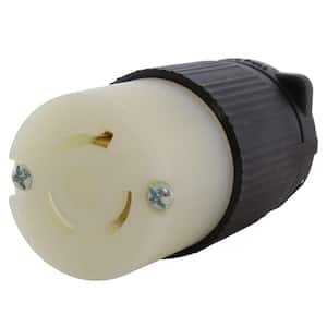 AC WORKS NEMA L6-15P 15 Amp 250-Volt 3-Prong Locking Male Plug ASL615P ...