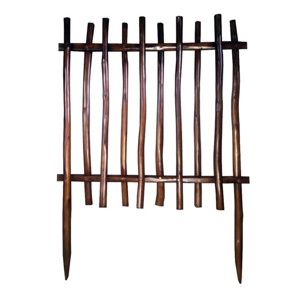 MGP 65 in. H Teak Wood Garden Fence TPF-48 - The Home Depot