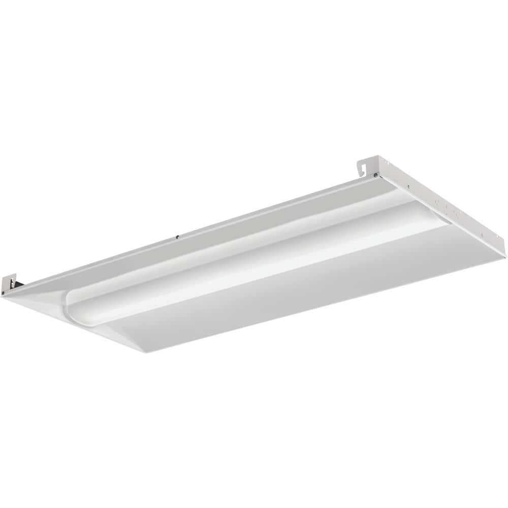 Lithonia Lighting Contractor Select 2 ft. x 4 ft. 128-Watt Integrated ...