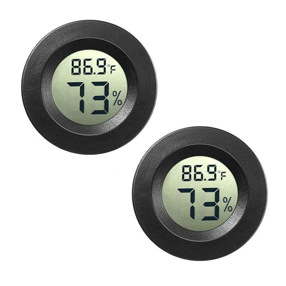 ITOPFOX 2-Pack Mini Hygrometer Thermometer Digital LCD Monitor Indoor ...