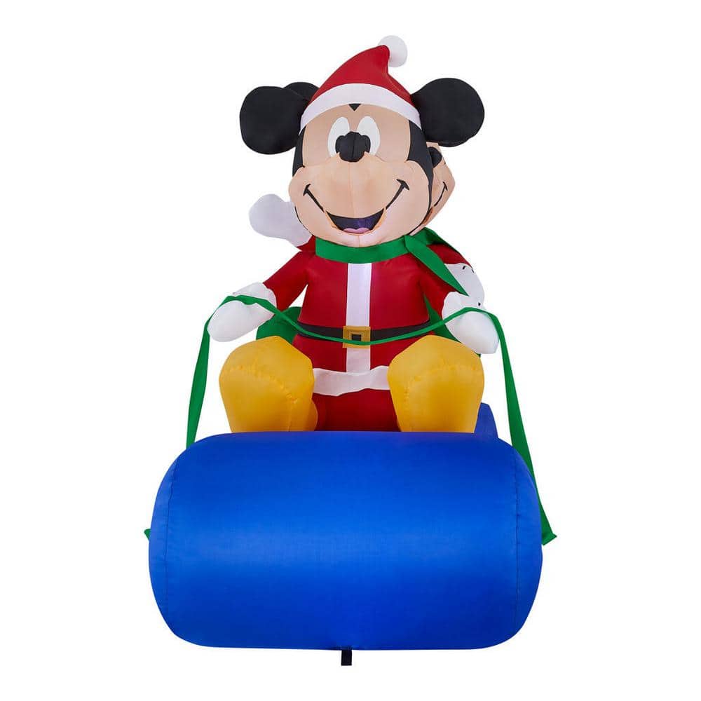 Buy 5 ft Mickey and Minnie Sledding Holiday Inflatable Online at Lowest ...