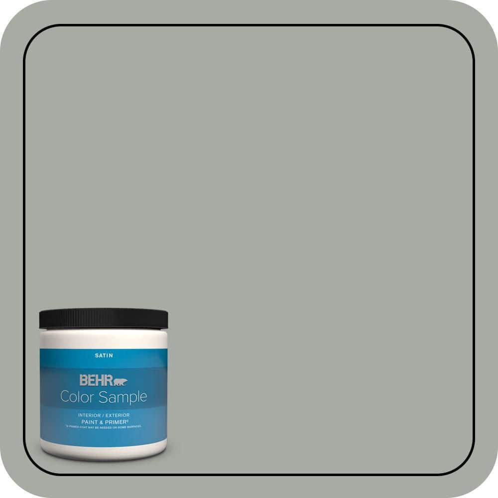 BEHR PREMIUM PLUS 8 oz. #PPU25-15 Flipper Satin Enamel Interior ...