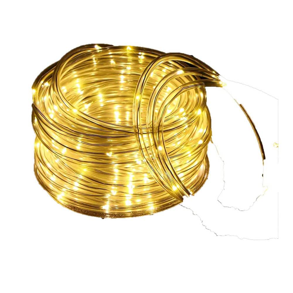 OBJLGEV 66ft. Outdoor-Plug-In Integrated LED Rope light 1-Pack ...