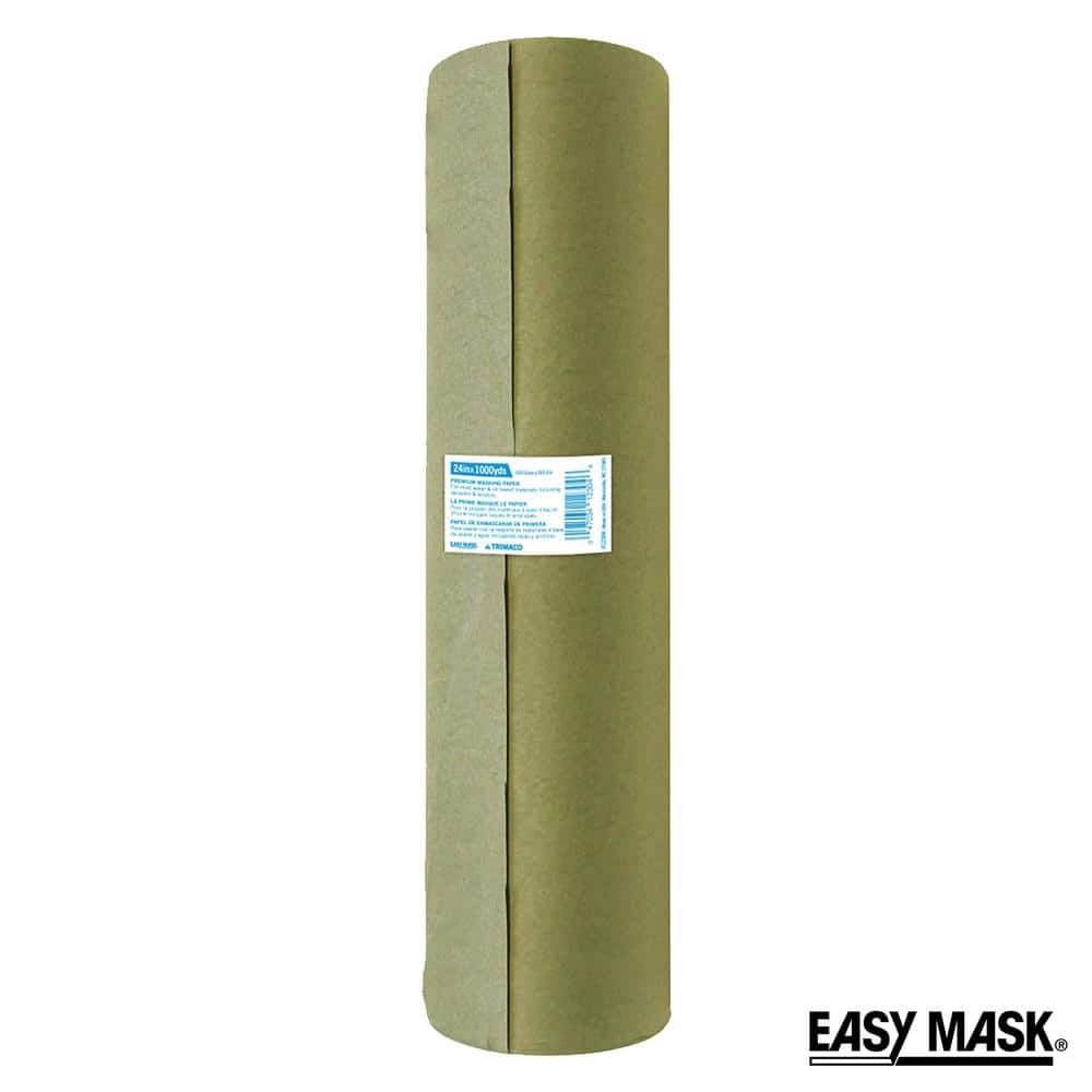 TRIMACO Easy Mask 24 IN. X 1000 FT. Green Premium Masking Paper 12304 ...