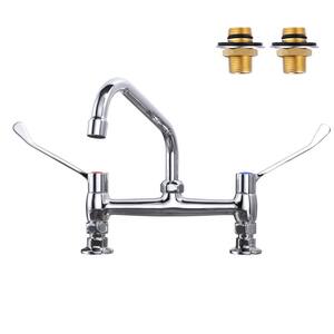 WOWOW Multi-functional Double-Handle Deck Mounted Commercial Standard ...
