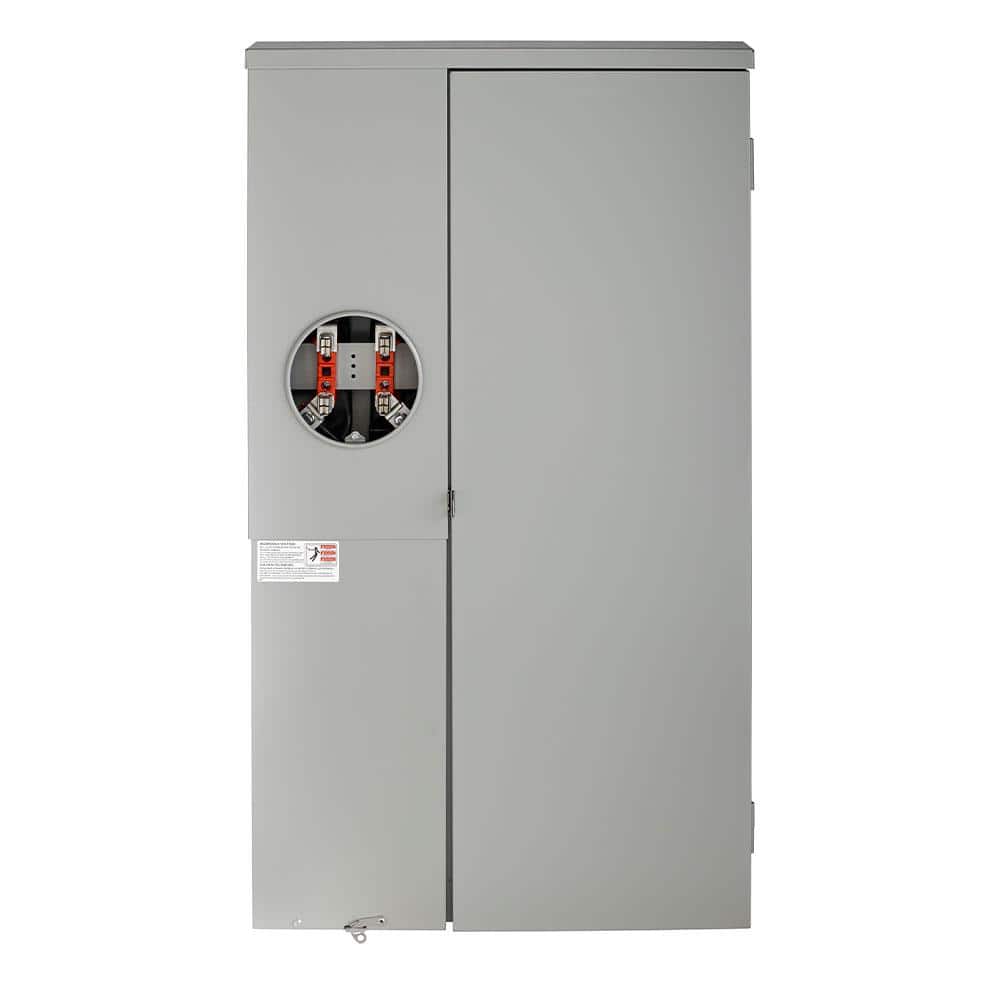 Leviton 200 Amp 42-Space, 42-Circuit Outdoor All-In-One Meter Load ...