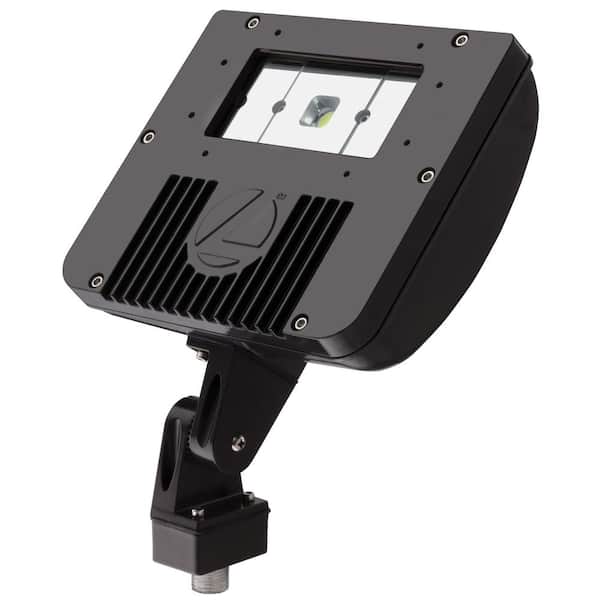 Lithonia Lighting 21-Watt Dark Bronze Integrated LED Outdoor Flood Light DSXF1 LED P1 50K M4 ...