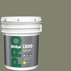 BEHR PRO 5 gal. #PPU10-18 Lizard Green Eggshell Interior Paint PR33305 ...