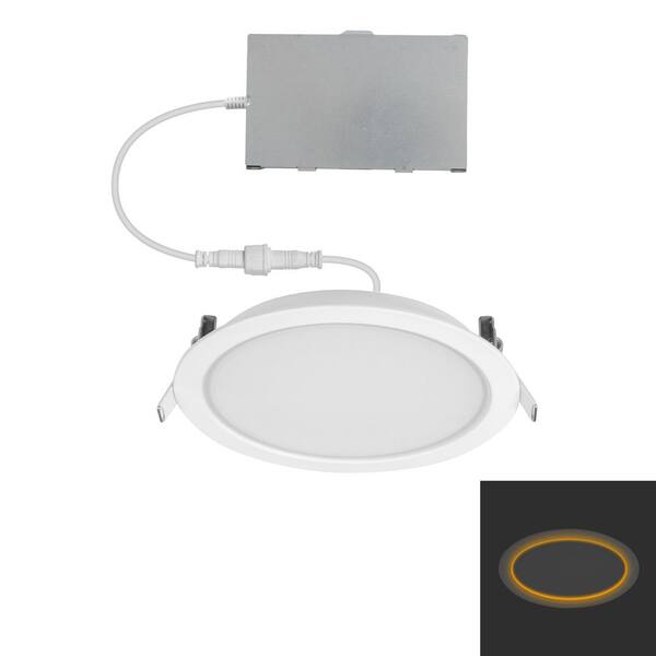 Commercial Electric 6 in. Adjustable CCT and Lumen Canless IC Rated ...