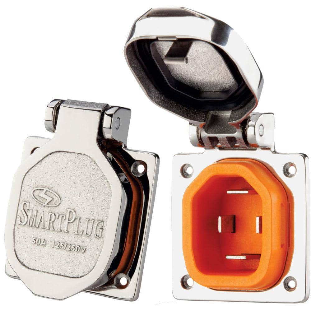 SmartPlug Stainless Steel Inlet and Cover Assembly - 50 Amp BM50S - The ...