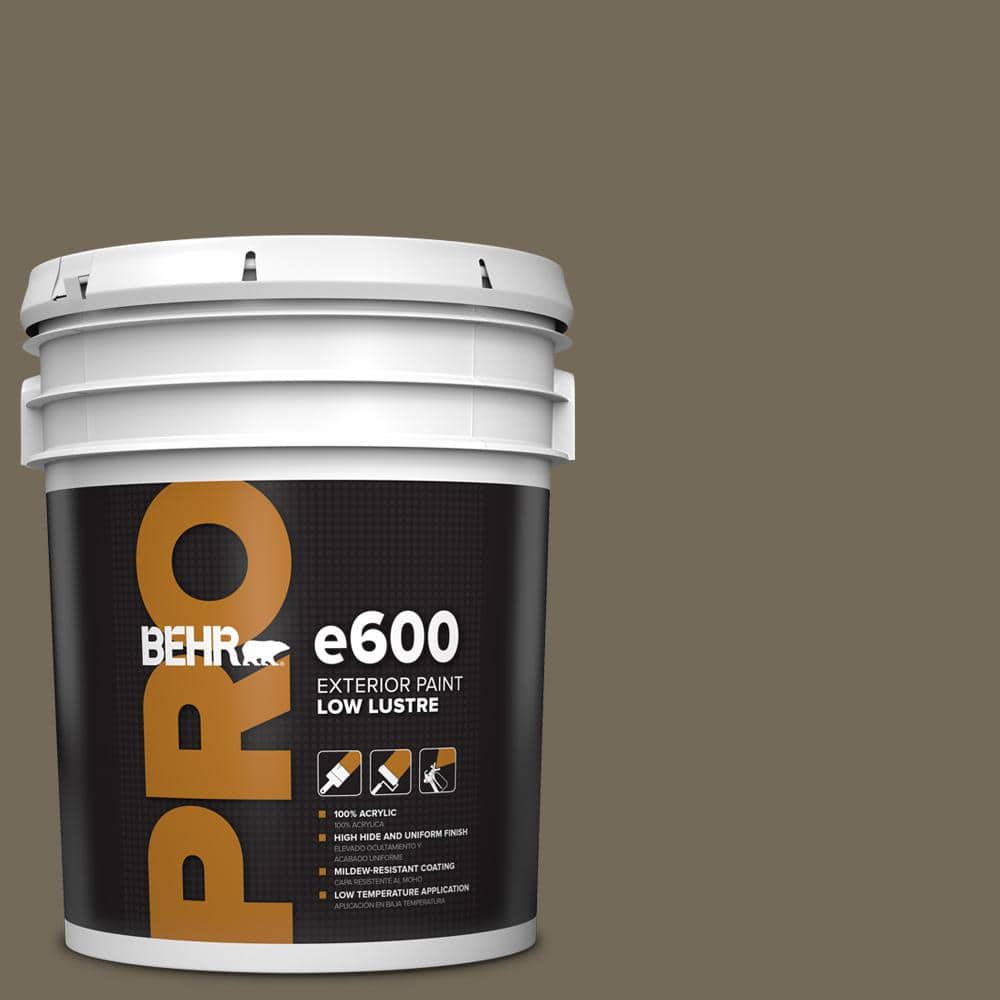 BEHR PRO 5 gal. #720D-6 Toasted Walnut Low Luster Exterior Paint ...