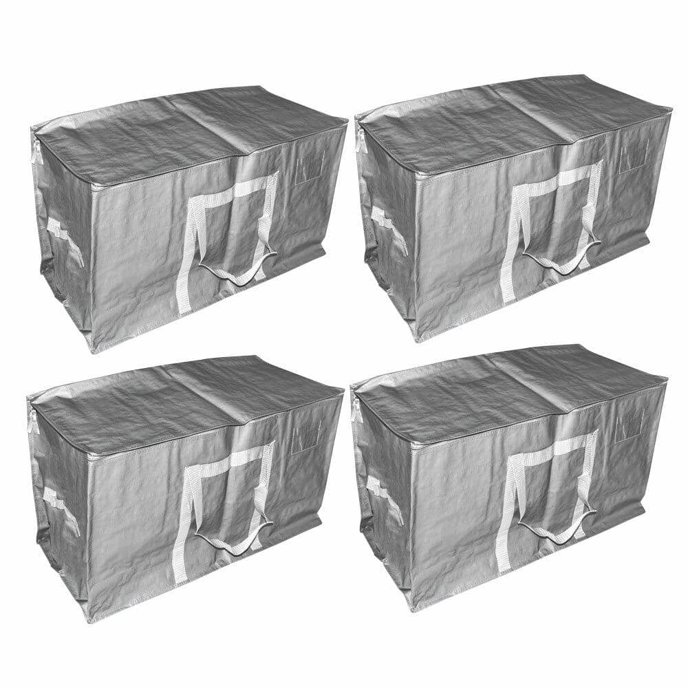 PRATT INDUSTRIES 27 in. L x 14 in. W x 15 in. D Large Moving Tote (4 ...