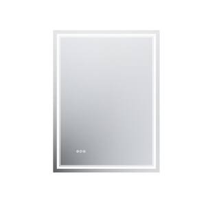 GQB 32 in. W x 48 in. H Rectangular Frameless Front Backlit Dimmable ...