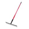 Bully Tools 14-Tine Level Head Rake with 66 in. Fiberglass Handle 92301 ...
