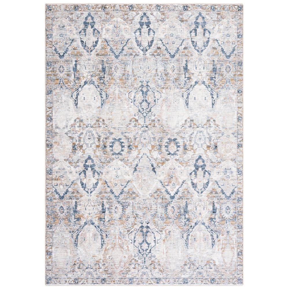 SAFAVIEH Moondust 8 ft. x 10 ft. Gray/Blue Distressed Spears Area Rug ...