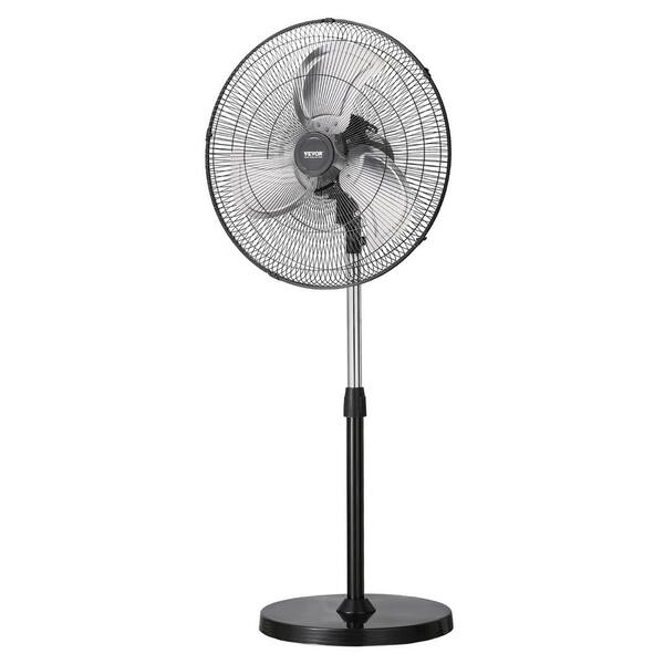 VEVOR Industrial Pedestal Fan 20 in. 90° Oscillating Fan Height ...