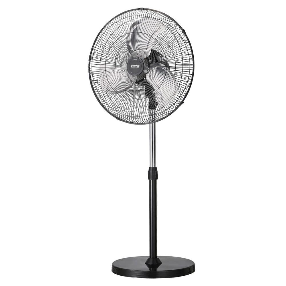 VEVOR Industrial Pedestal Fan 20 in. 90° Oscillating Fan Height ...