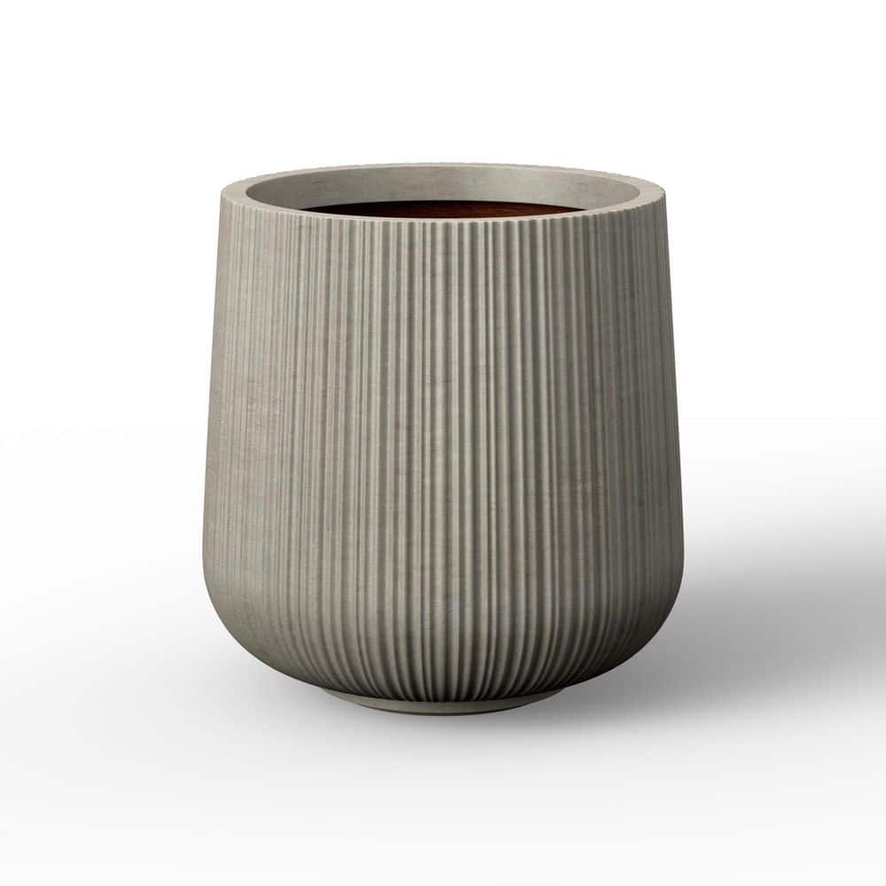 Reviews for DurX-litecrete 13 in. W x 13.5 in. H Tall Round Fluted ...