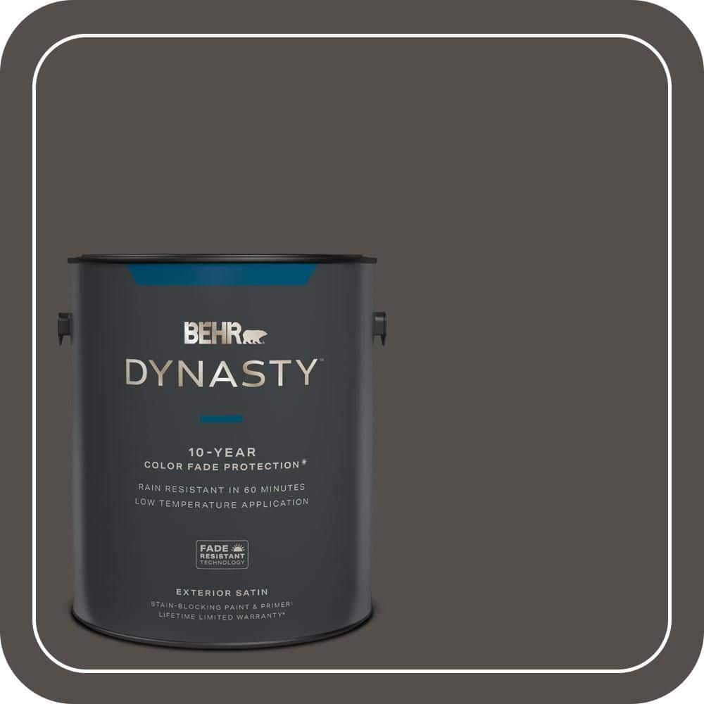 BEHR DYNASTY 1 gal. #PPU24-02 Berry Brown Satin Enamel Exterior Stain ...