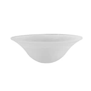 Aspen Creative Corporation 4-3/4 in. H x 12-1/4 in. Dia/Alabaster Glass ...