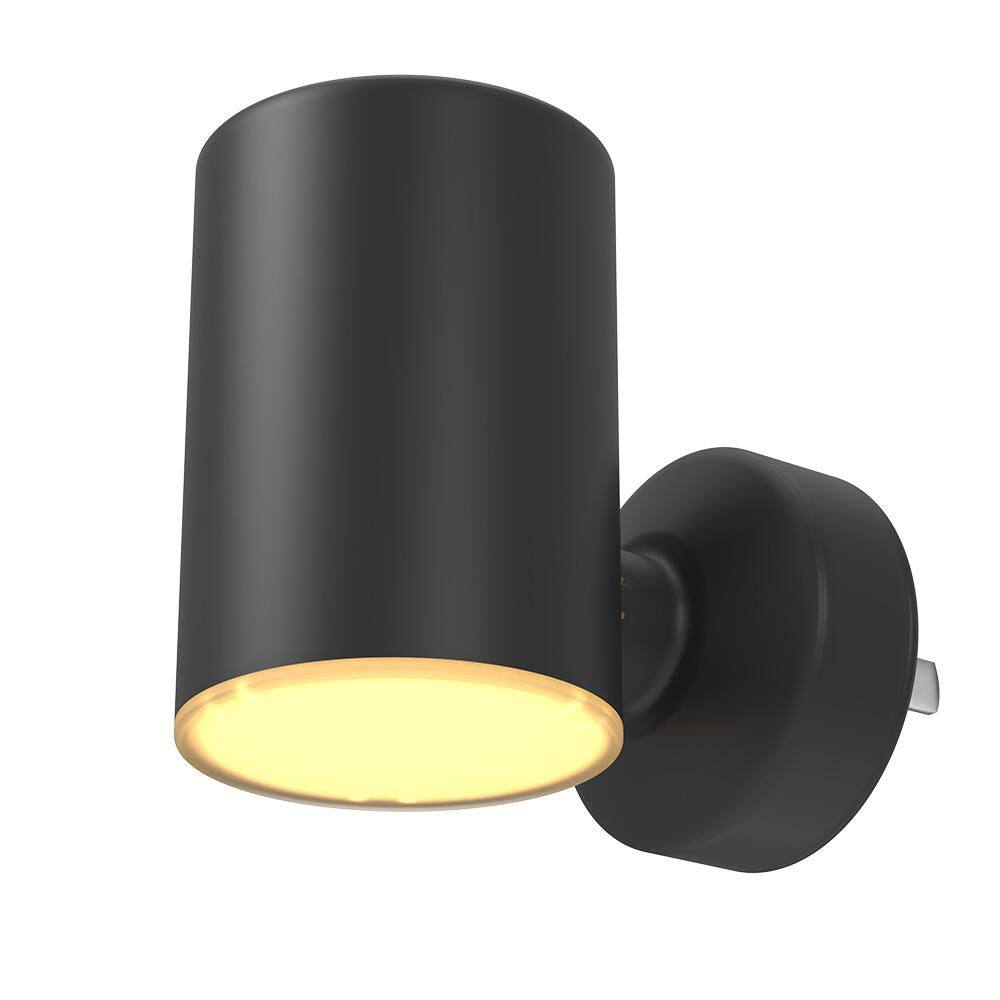 AURA LED Sconce Cylinder Night Light 2PK 30710HD - The Home Depot