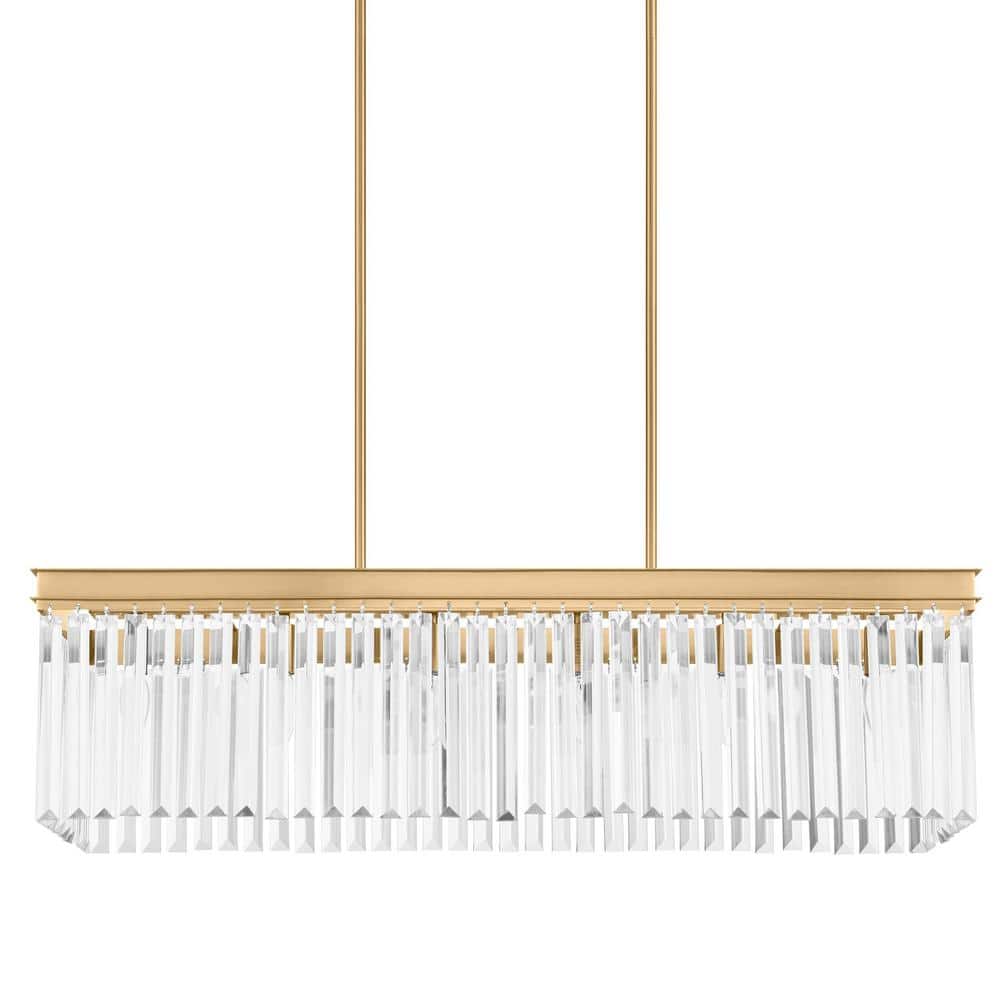 Home Decorators Collection North Falls 6-Light Gold Linear Pendant ...