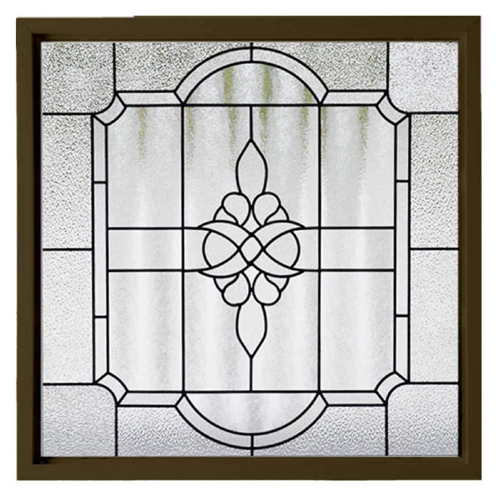Hy-Lite 47.5 in. x 47.5 in. Victorian Silkscreened Decorative Glass ...
