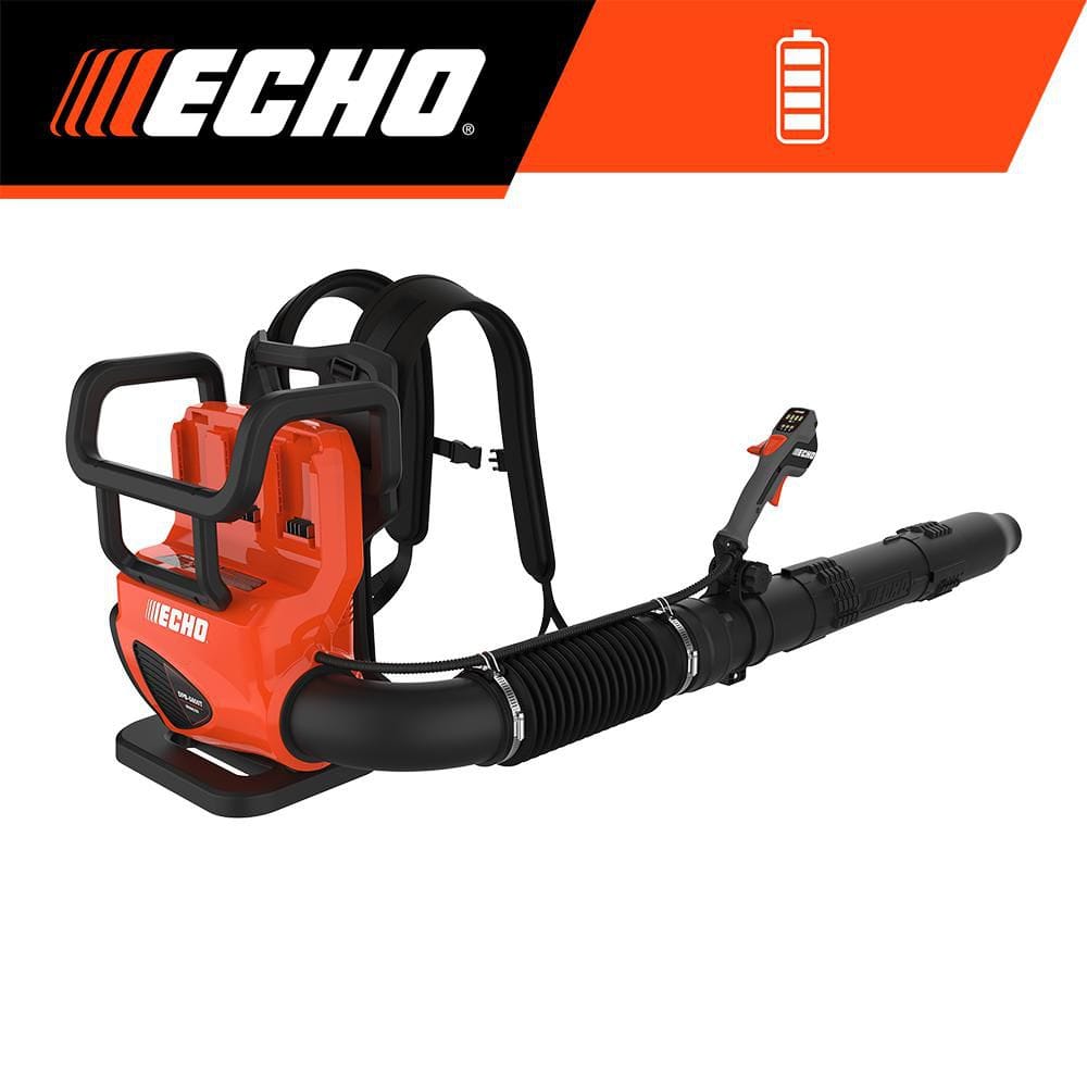 ECHO 56-Volt 195 MPH 795 CFM Cordless Battery Powered Backpack Leaf Blower with Tube-Mounted ...