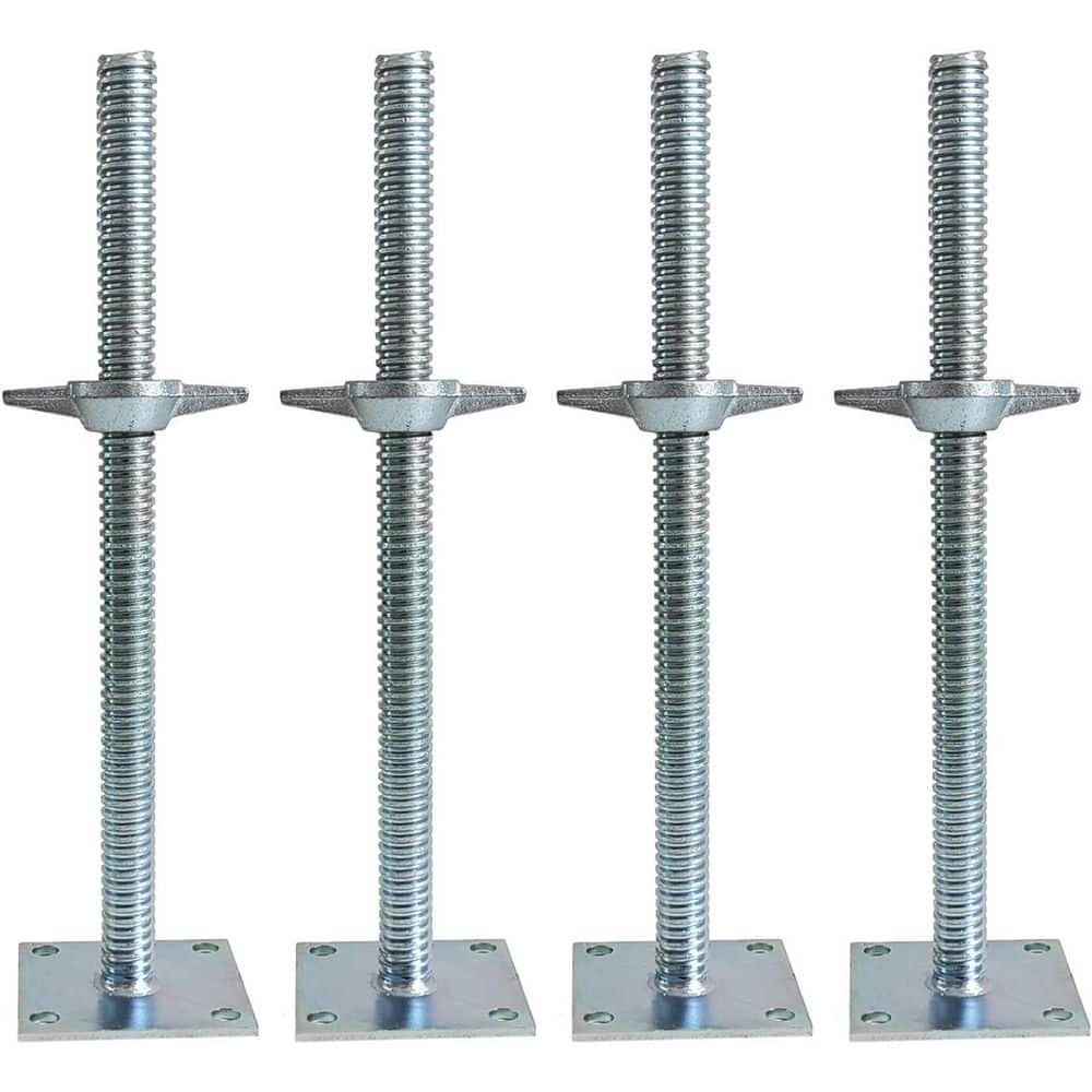 KIWDZFU 4 Pack Adjustable Leveling Jacks Solid Steel Construction with ...