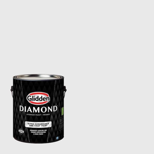 Glidden Diamond 1 gal. PPG1043-1 Snowbank Ultra-Flat Interior Paint ...