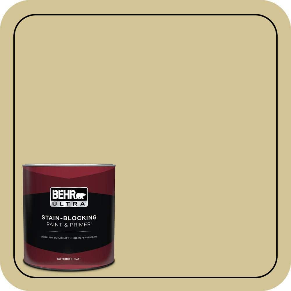 BEHR ULTRA 1 qt. #M310-4 Almondine Flat Exterior Paint & Primer 485404 ...
