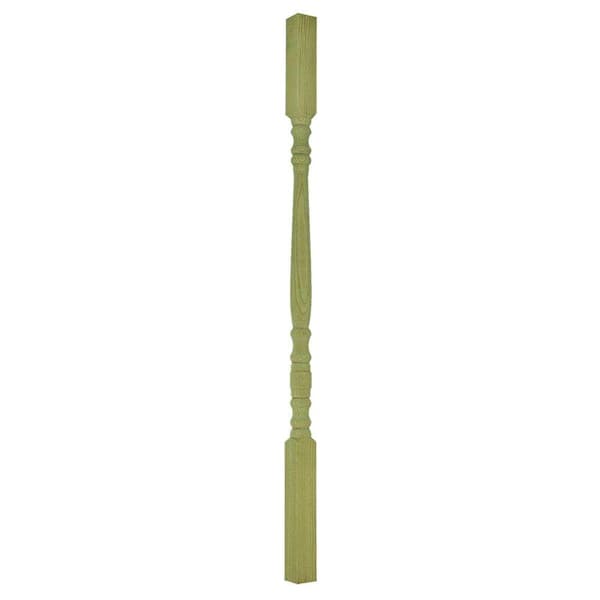 EVERMARK Stair Parts 31 in. x 1-1/4 in. 5205 Unfinished Poplar Square ...