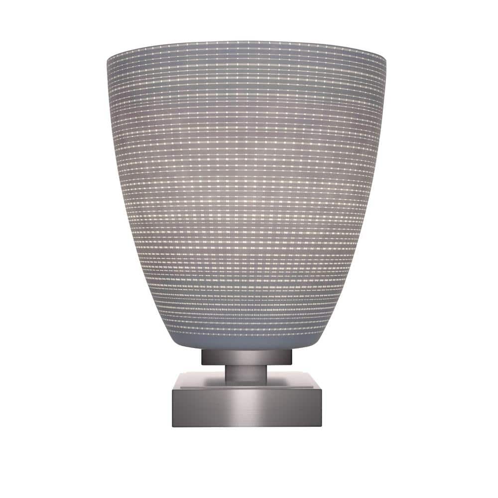 Quincy 10 in. Graphite Accent Lamp with Glass Shade 5R2GP4072 - The ...